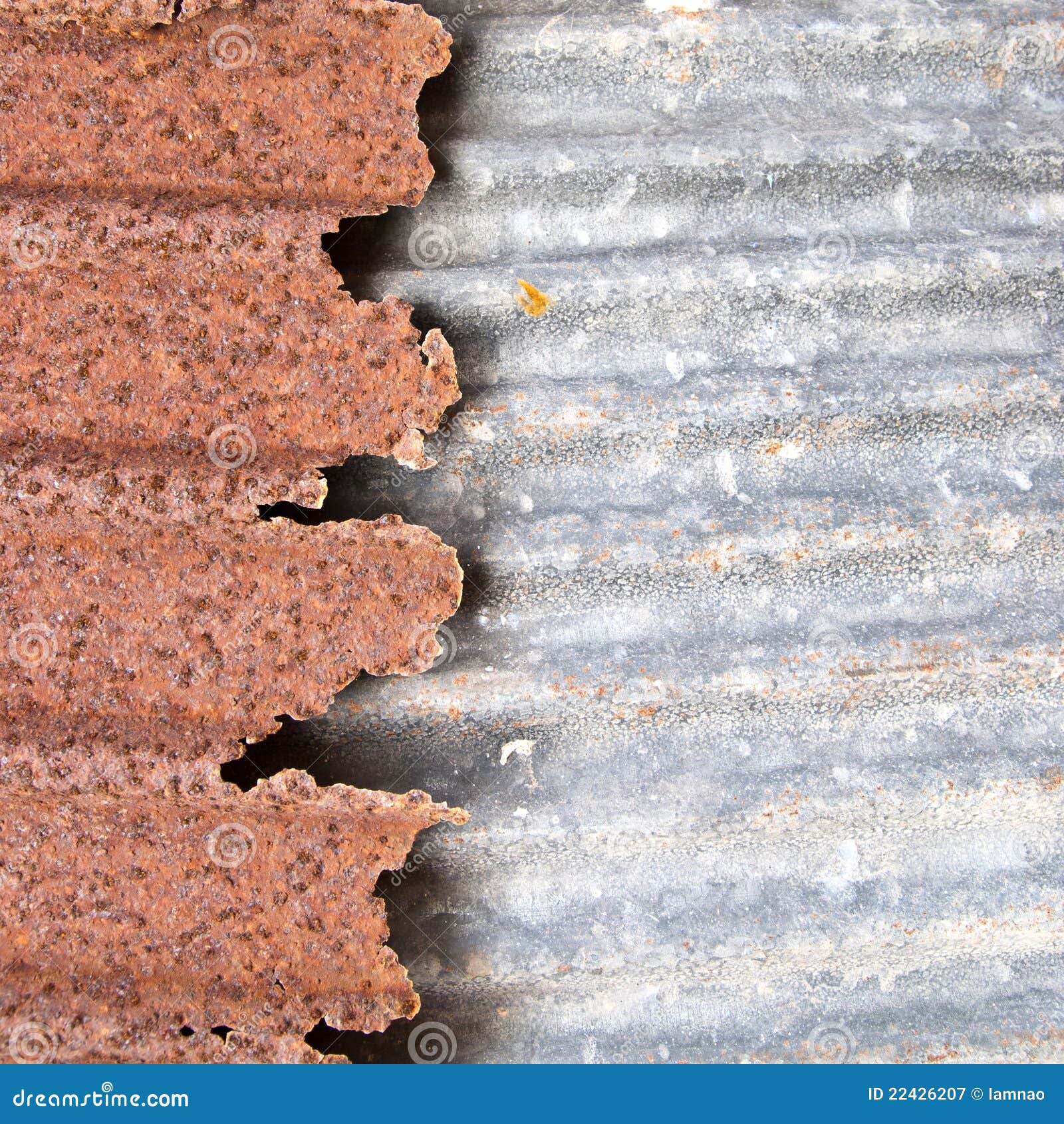 Rusty zinc stock image. Image of grunge, structure, oxidation - 22426207