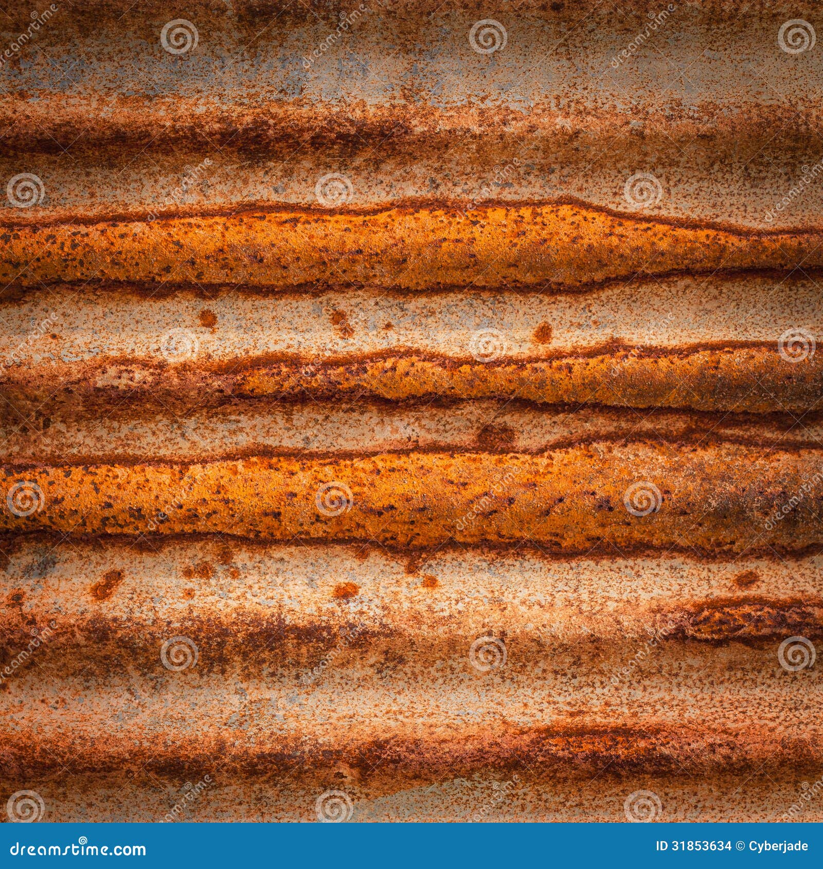 Rusty on zinc metal stock photo. Image of detail, grey - 31853634