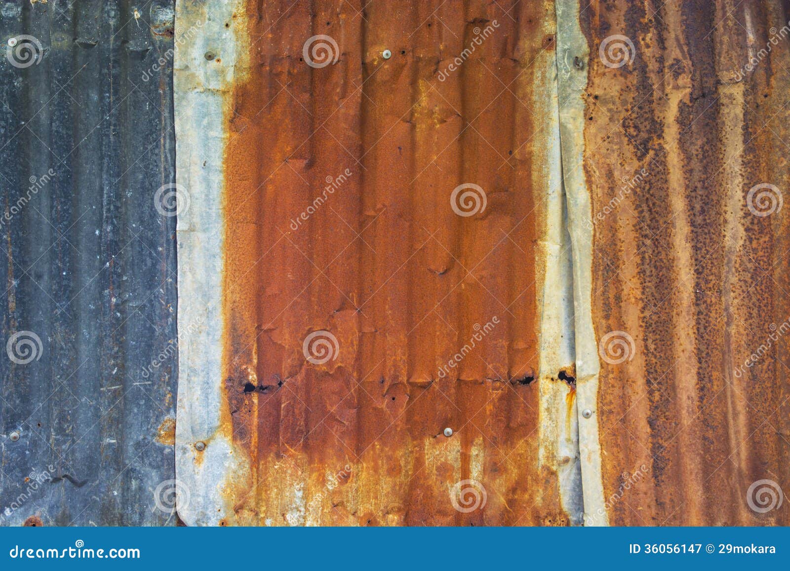 Rusty Zinc Grunge Texture Stock Photography | CartoonDealer.com #31890158