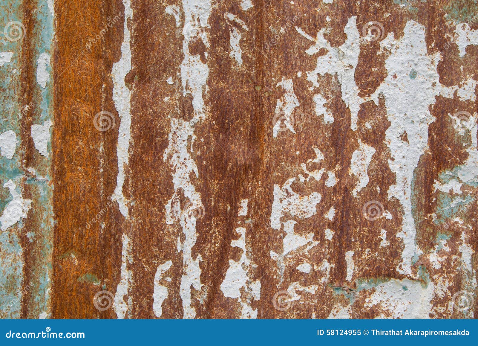Rusty zinc sheet stock image. Image of grunge, paint - 58124955
