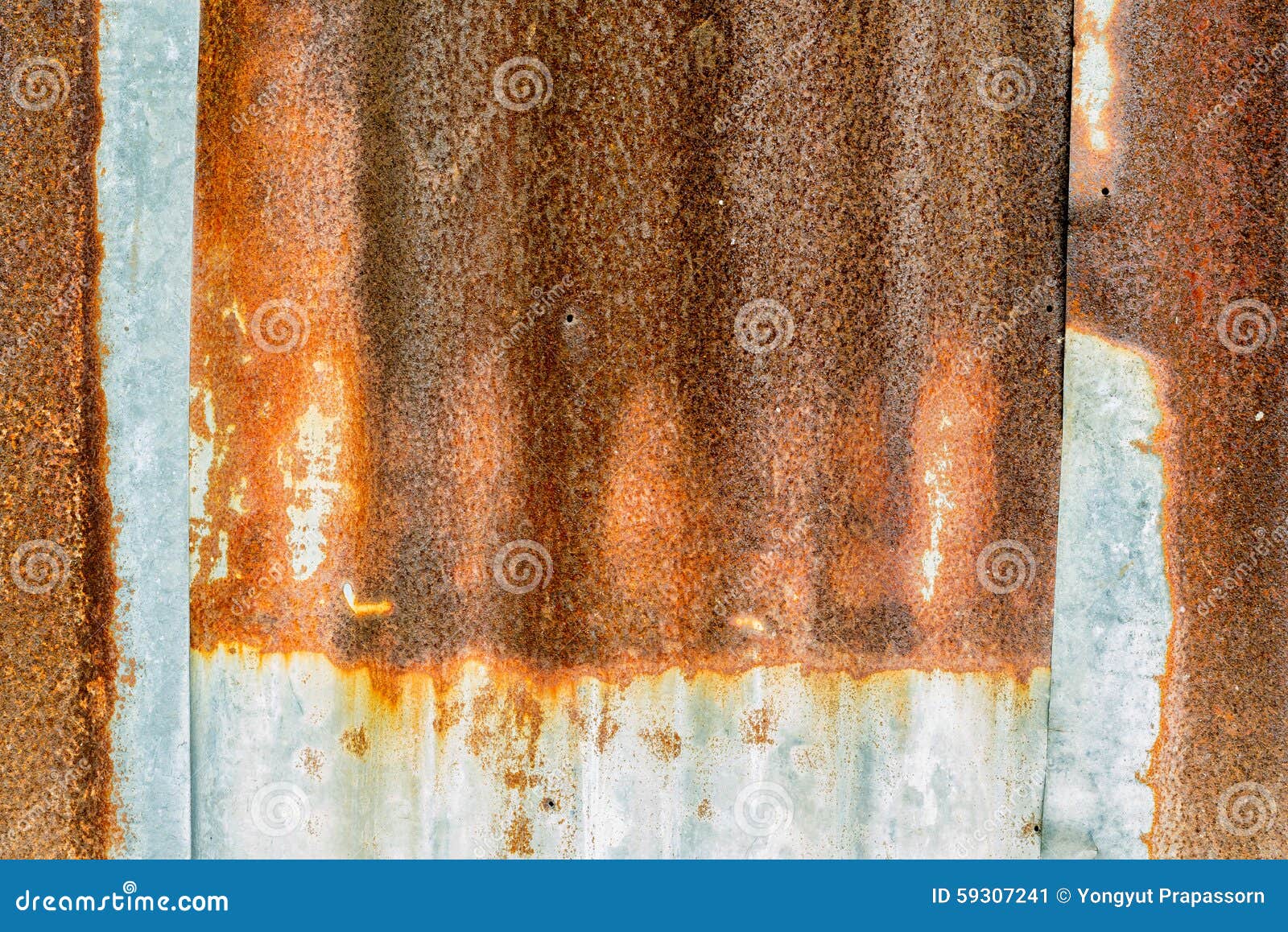 Rusty zinc stock image. Image of material, textured, metal - 59307241