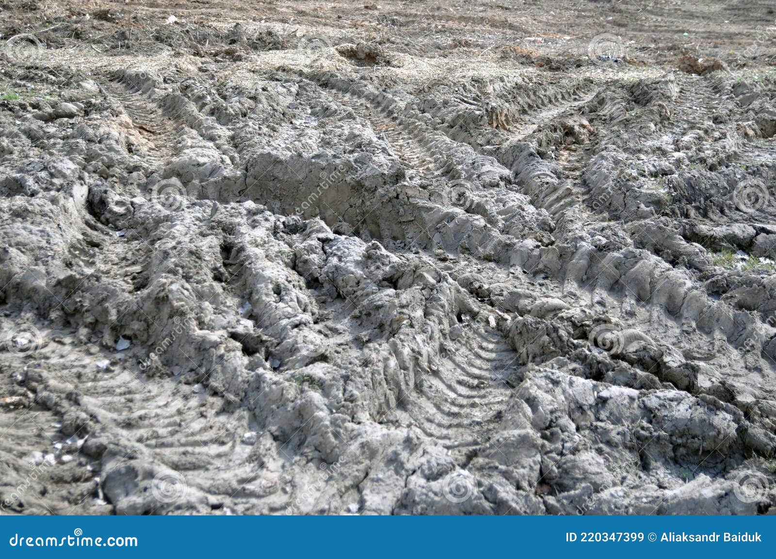 Rut of a Bad Dirt Road. Lack of Road Stock Image - Image of slush, path ...