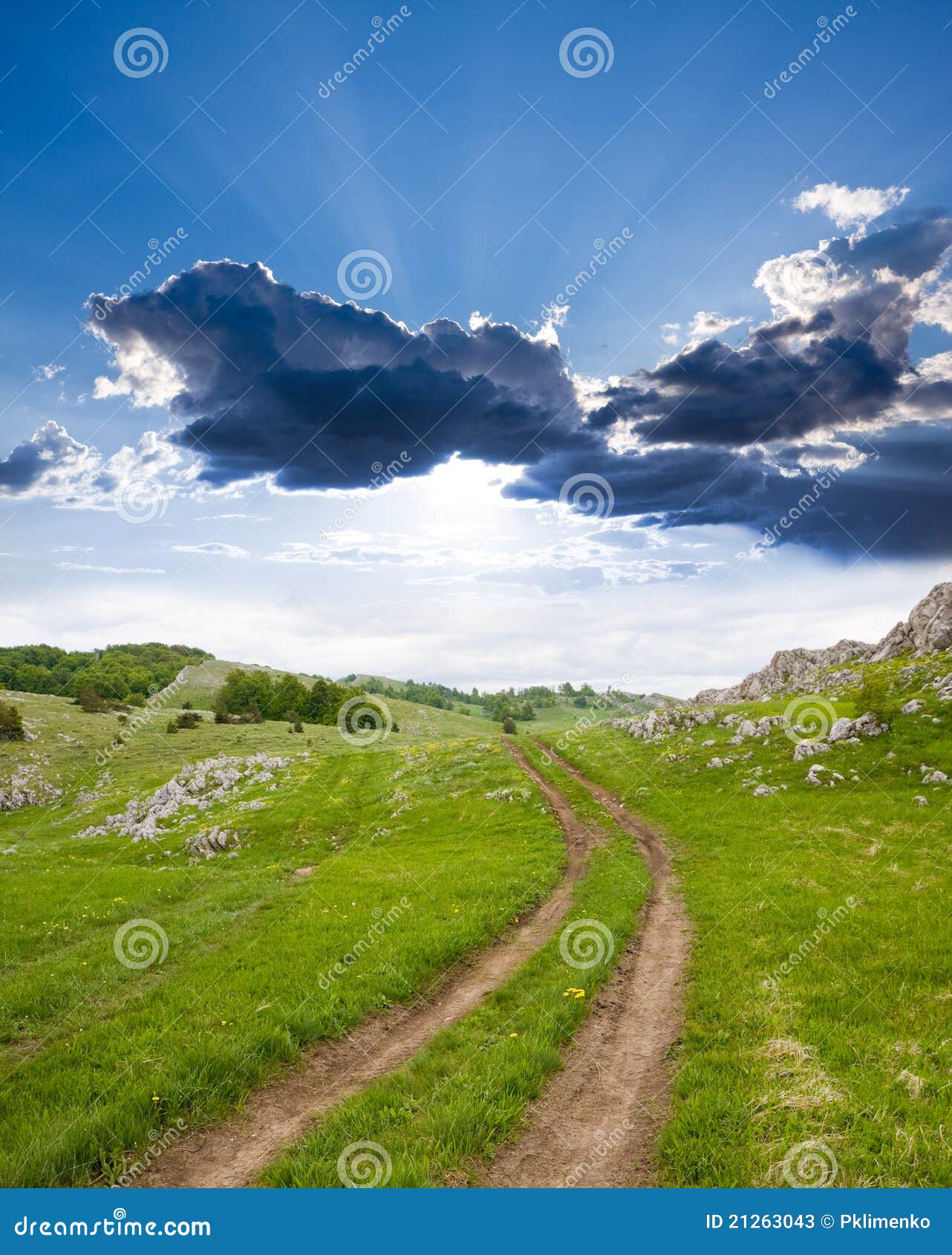 Rut road in mountains stock image. Image of road, background - 21263043