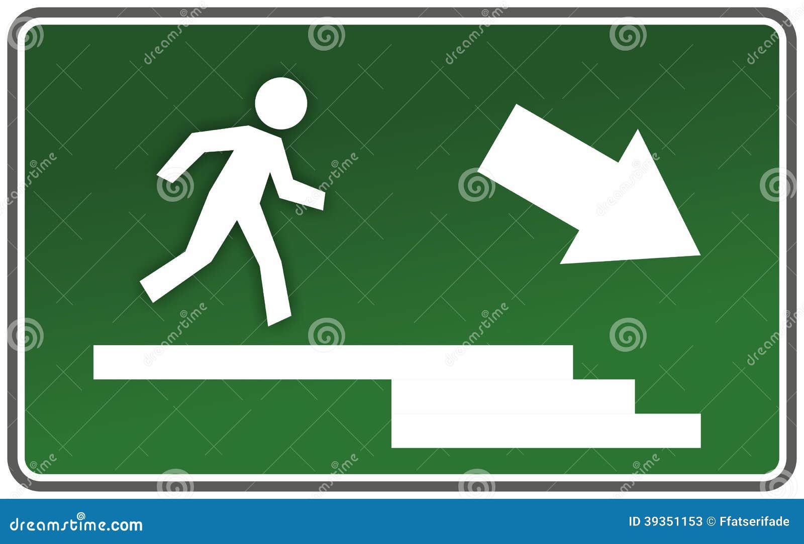 Ruta de escape stock de ilustración. Ilustración de seguridad - 39351153