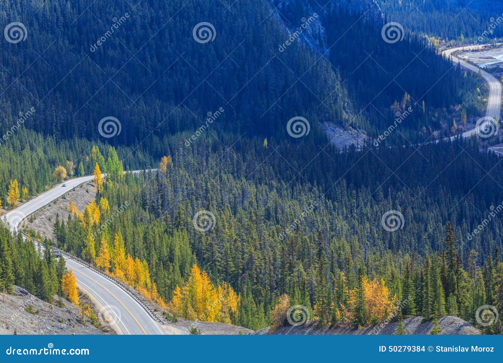 Ruta verde de Icefields foto de archivo. Imagen de bosque - 50279384