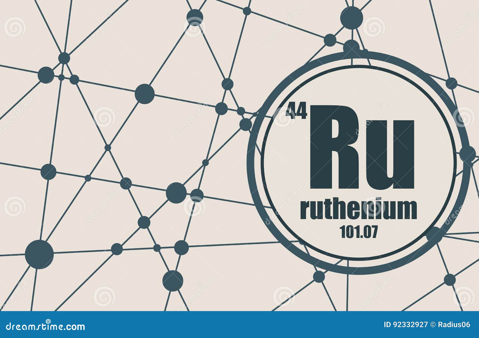 Ruthenium Chemical Element. Stock Vector - Illustration of quantum ... Ruthenium Chemical Element. Stock Vector - Illustration of quantum ...