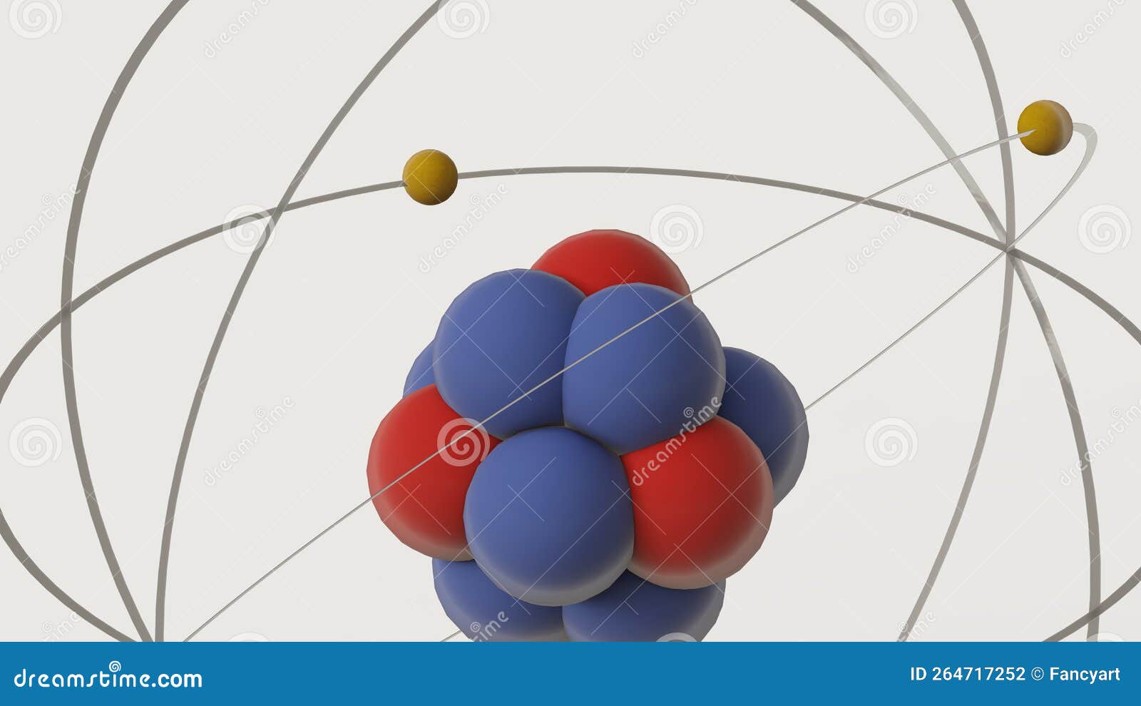 Rutherfords Atomic Model stock illustration. Illustration of structure ...