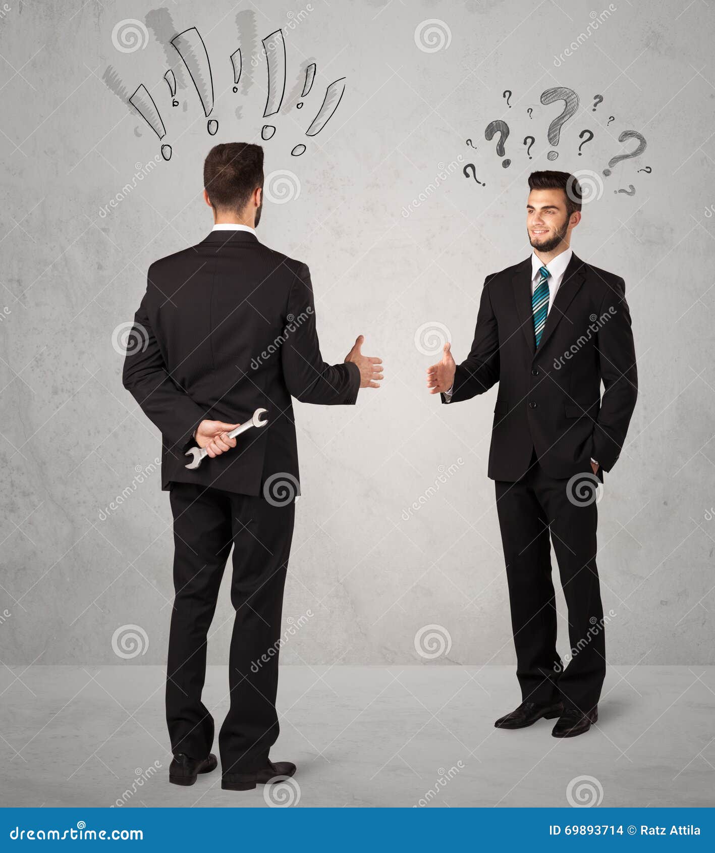 Ruthless Business Handshake Stock Photo - Image of cruel, hiding: 69893714