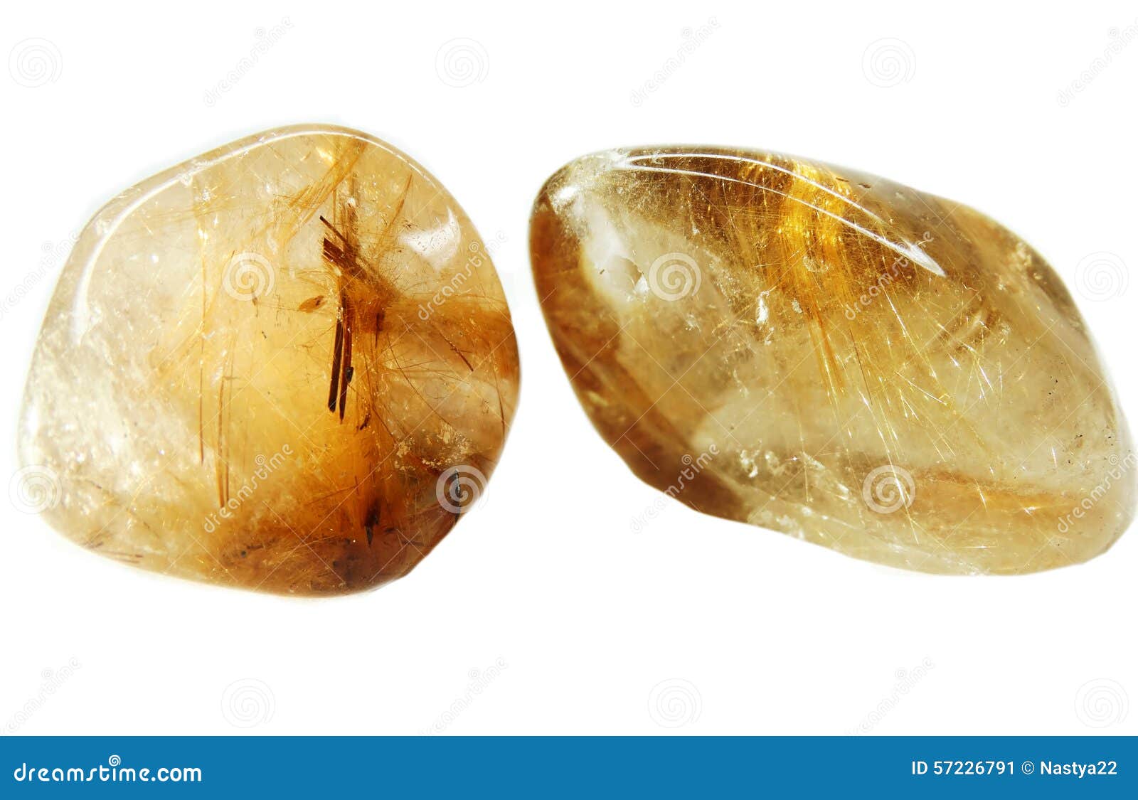Rutilated Quartz Geological Crystals Stock Image - Image of jewel ...