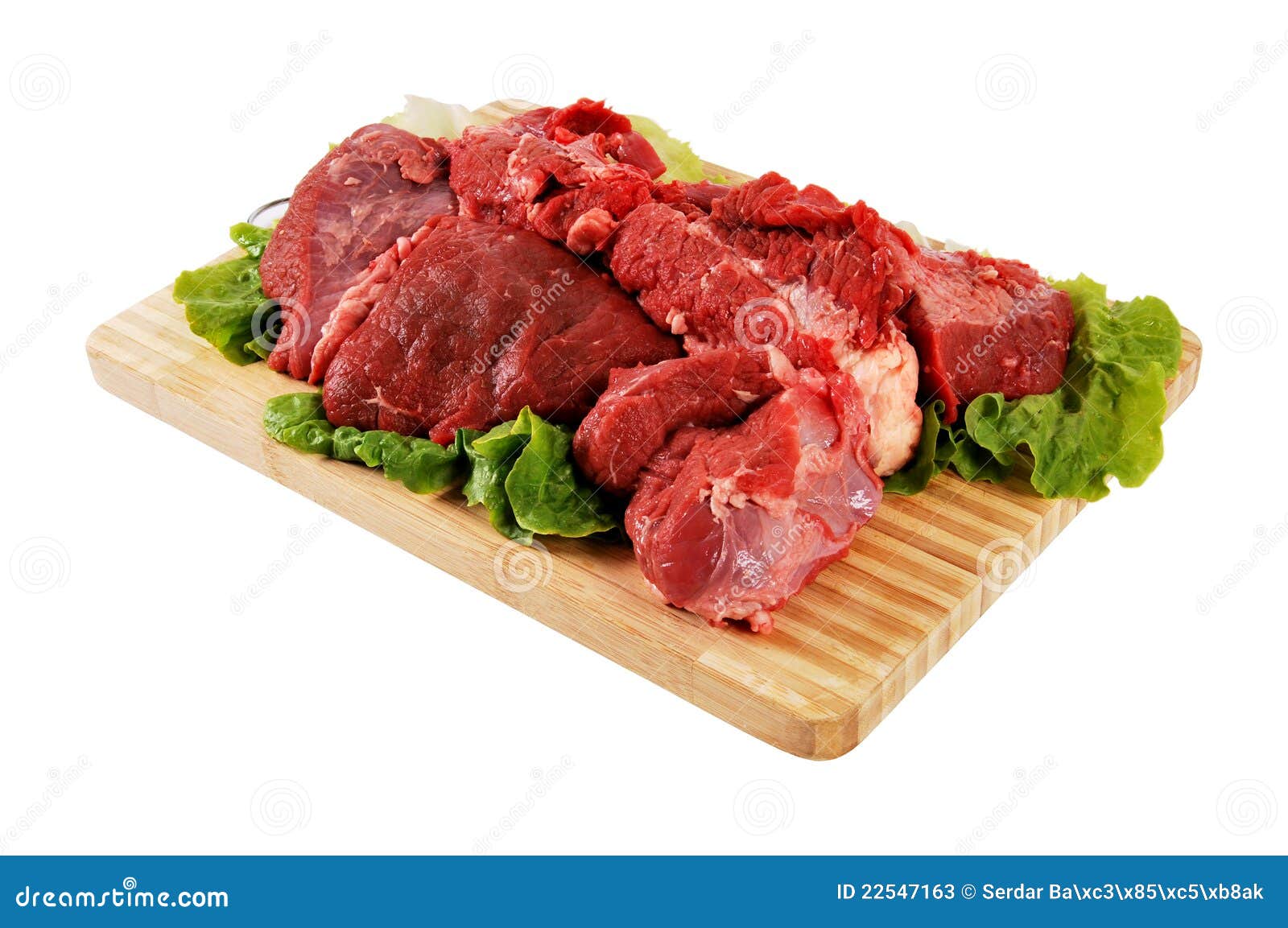 Ruw vlees stock afbeelding. Image of koolhydraat, dier - 22547163