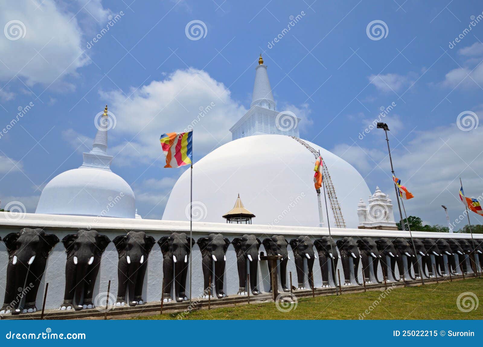 The Ruwanweli Dagaba. Located In Anuradhapura Sacred Area In Sri Lanka ...