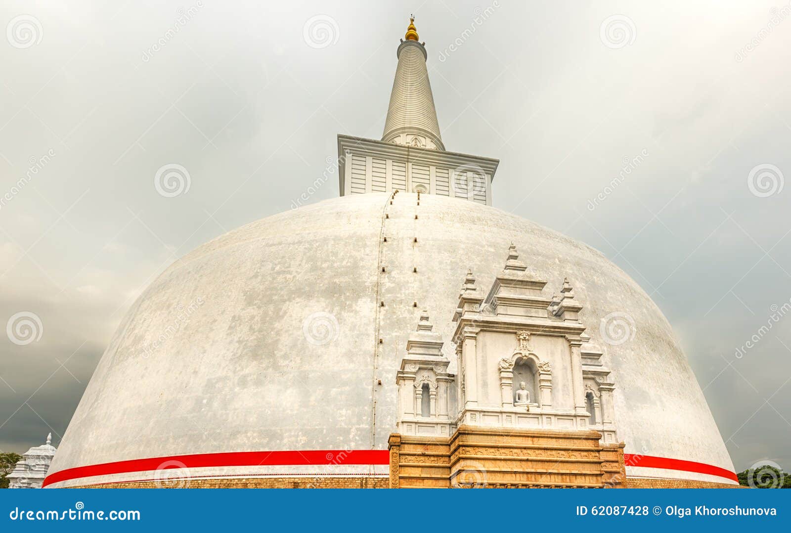 Ruwanwelisaya dagoba arkivfoto. Bild av värld, fördärvar - 62087428