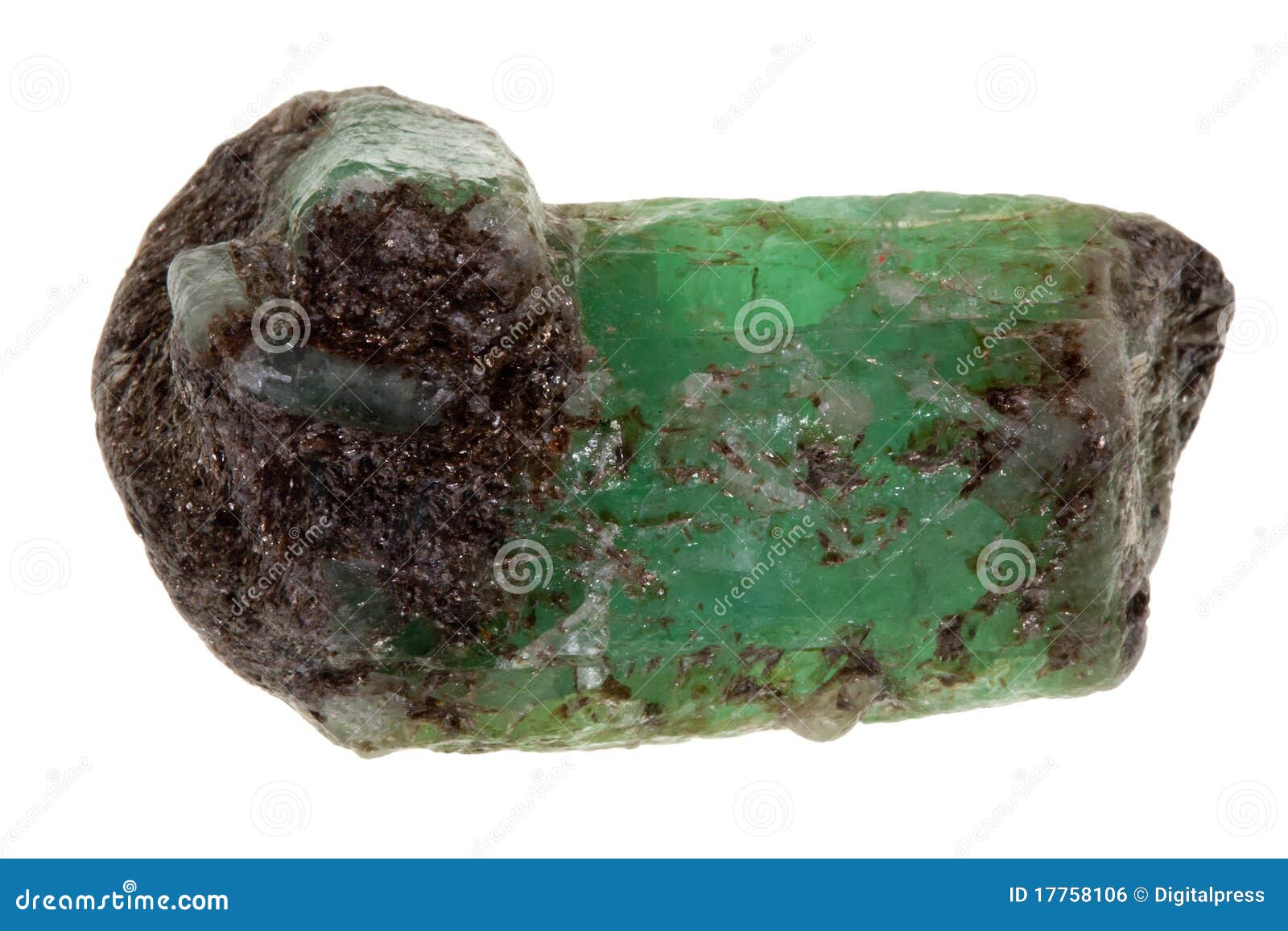 Ruwe smaragd stock foto. Image of macro, glanzend, juwelen - 17758106