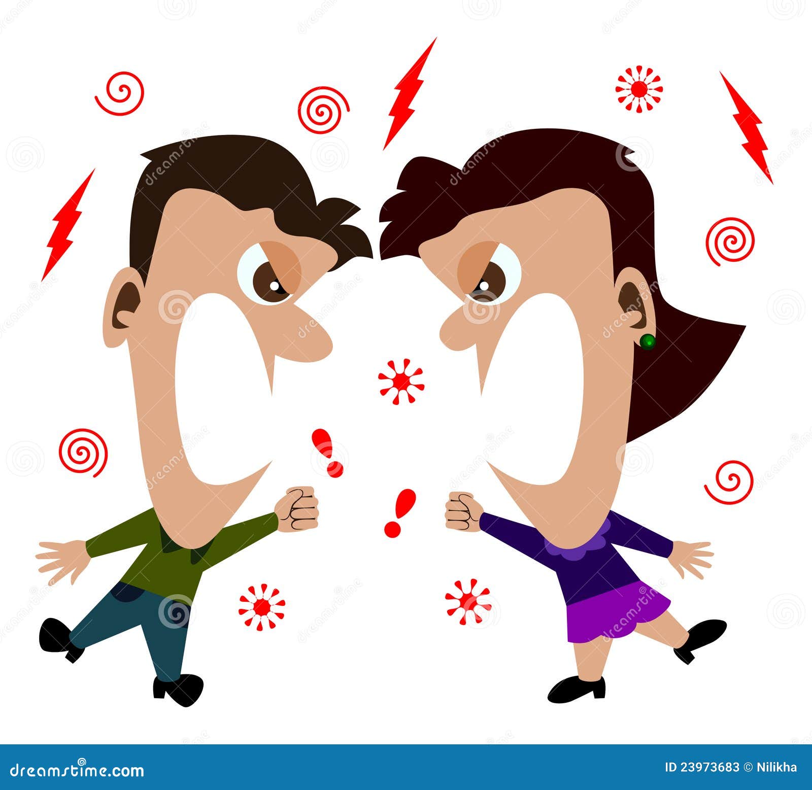 Ruzie stock illustratie. Illustration of mens, agressie - 23973683