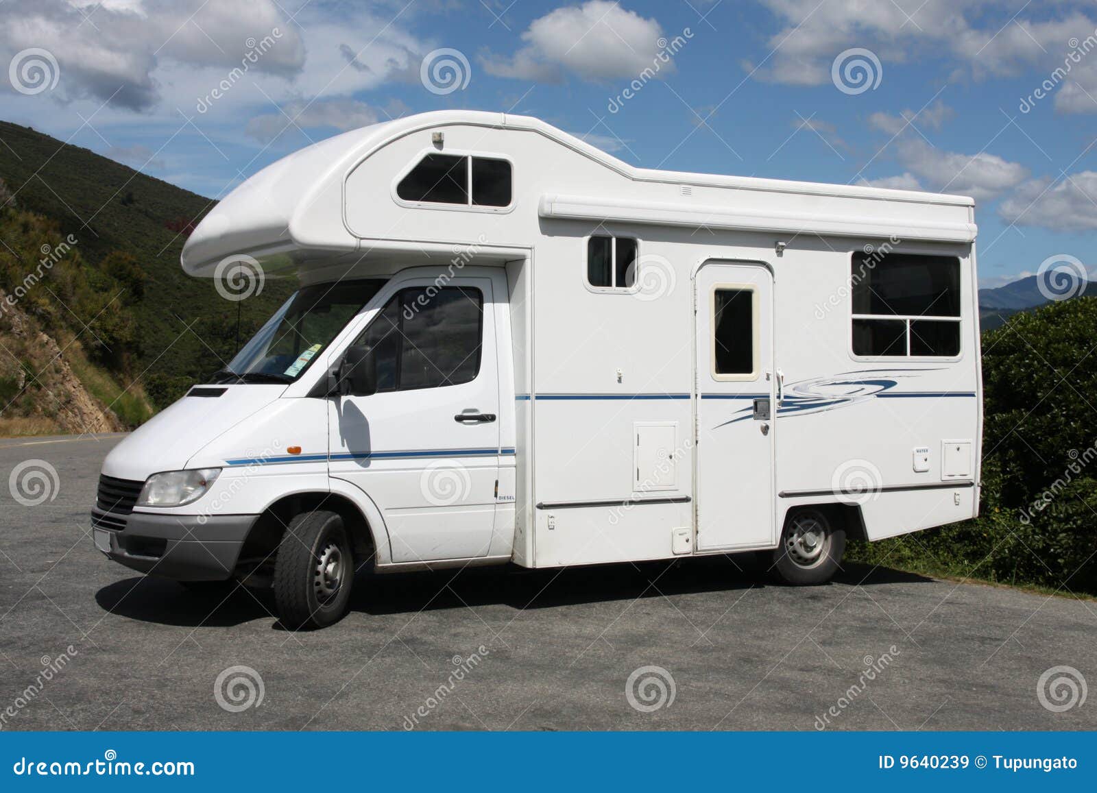 RV stock image. Image of parked, sightseeing, parking - 9640239