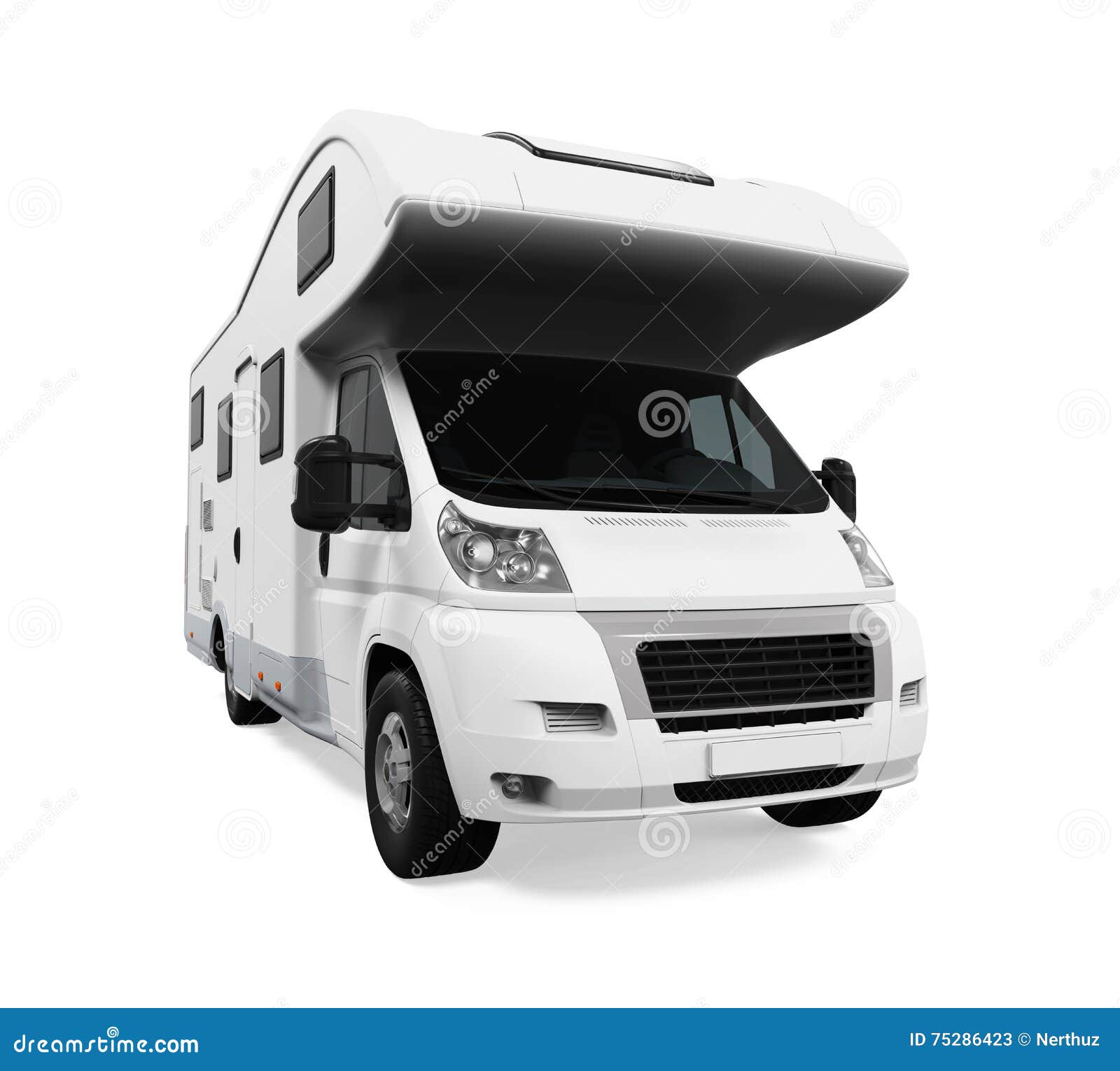 RV Caravan Isolated Stock Photo | CartoonDealer.com #116554434