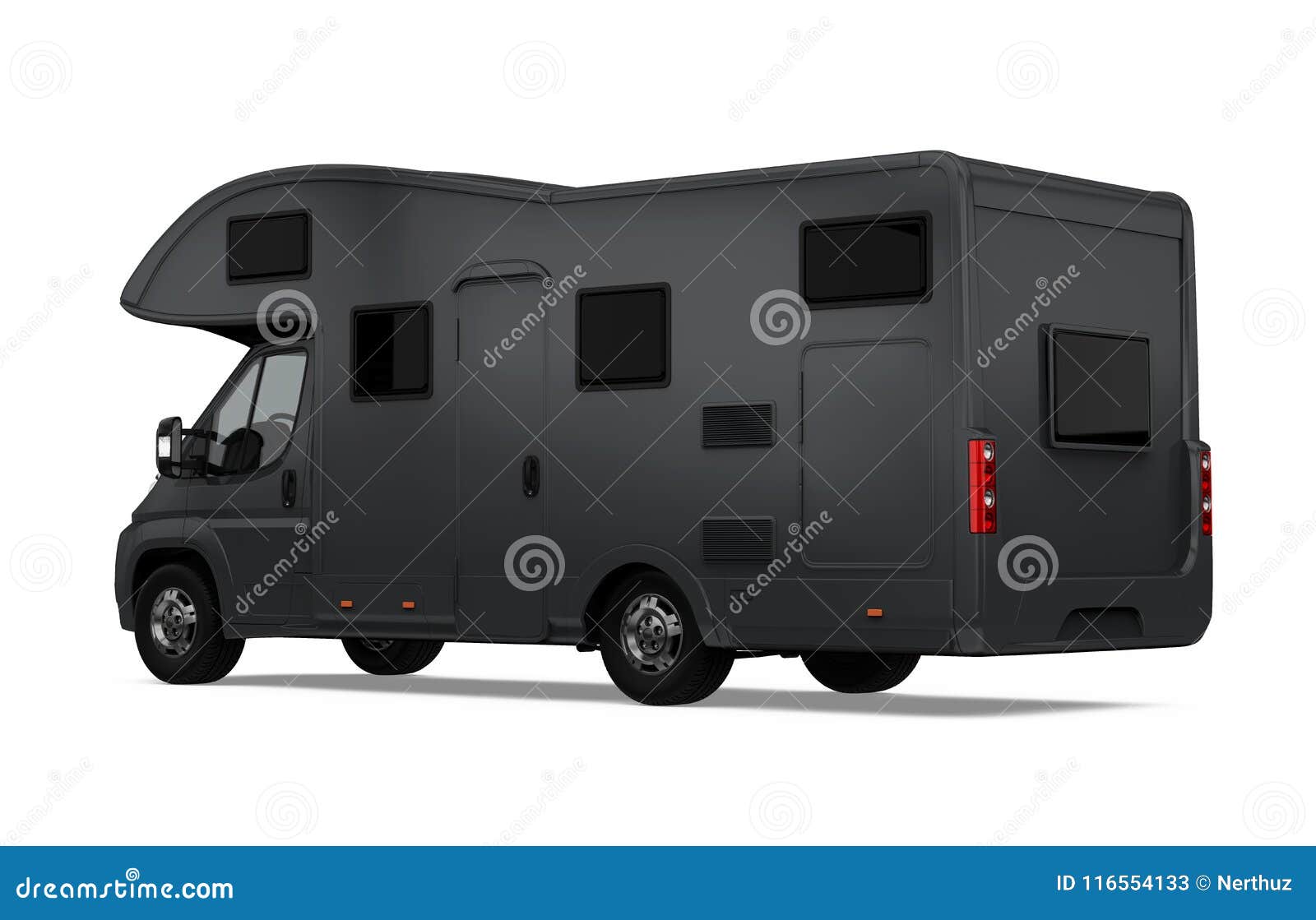 RV Caravan Isolated stock illustration. Illustration of motor - 116554133