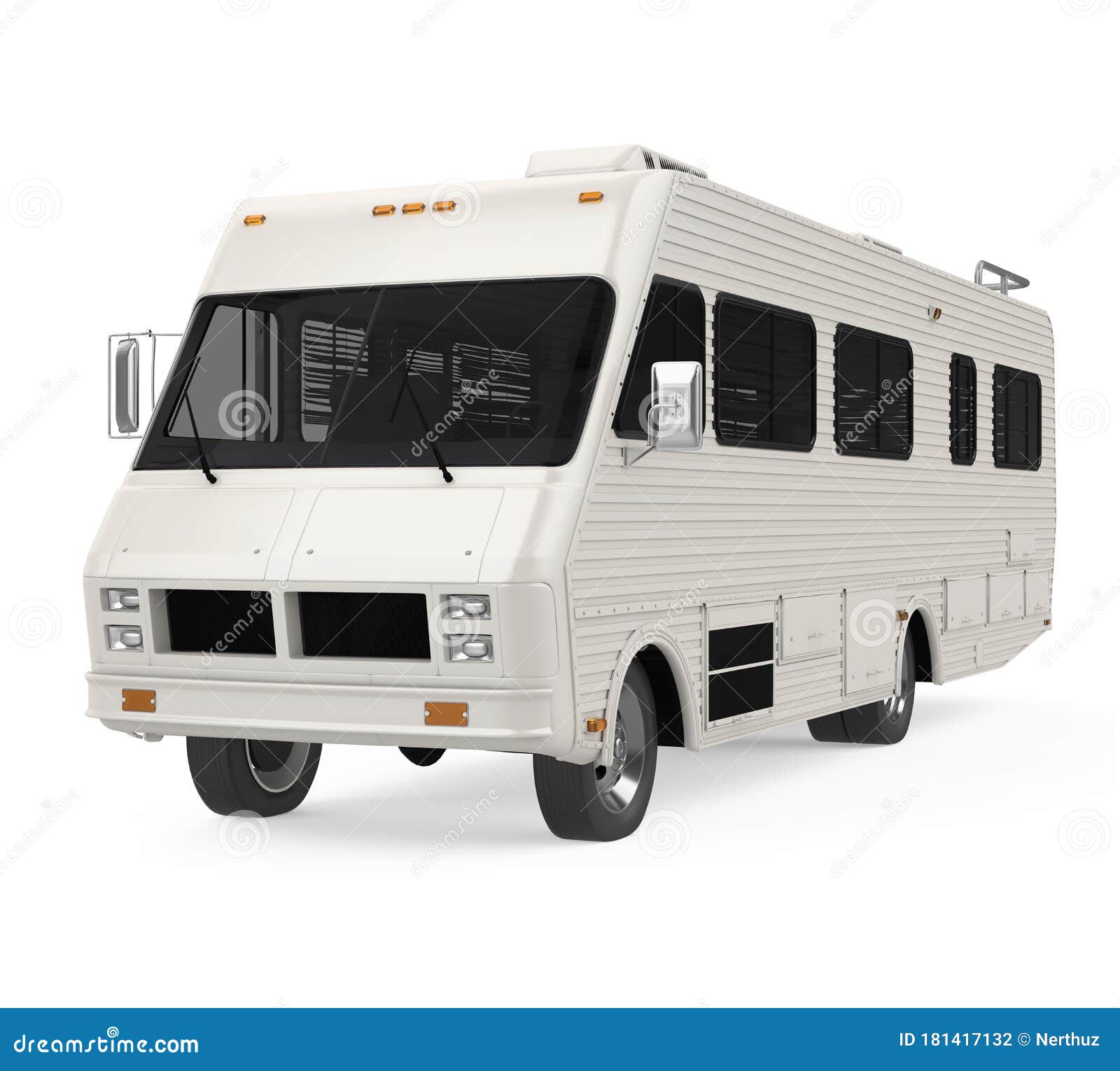 RV Caravan Isolated Stock Photo | CartoonDealer.com #116554434