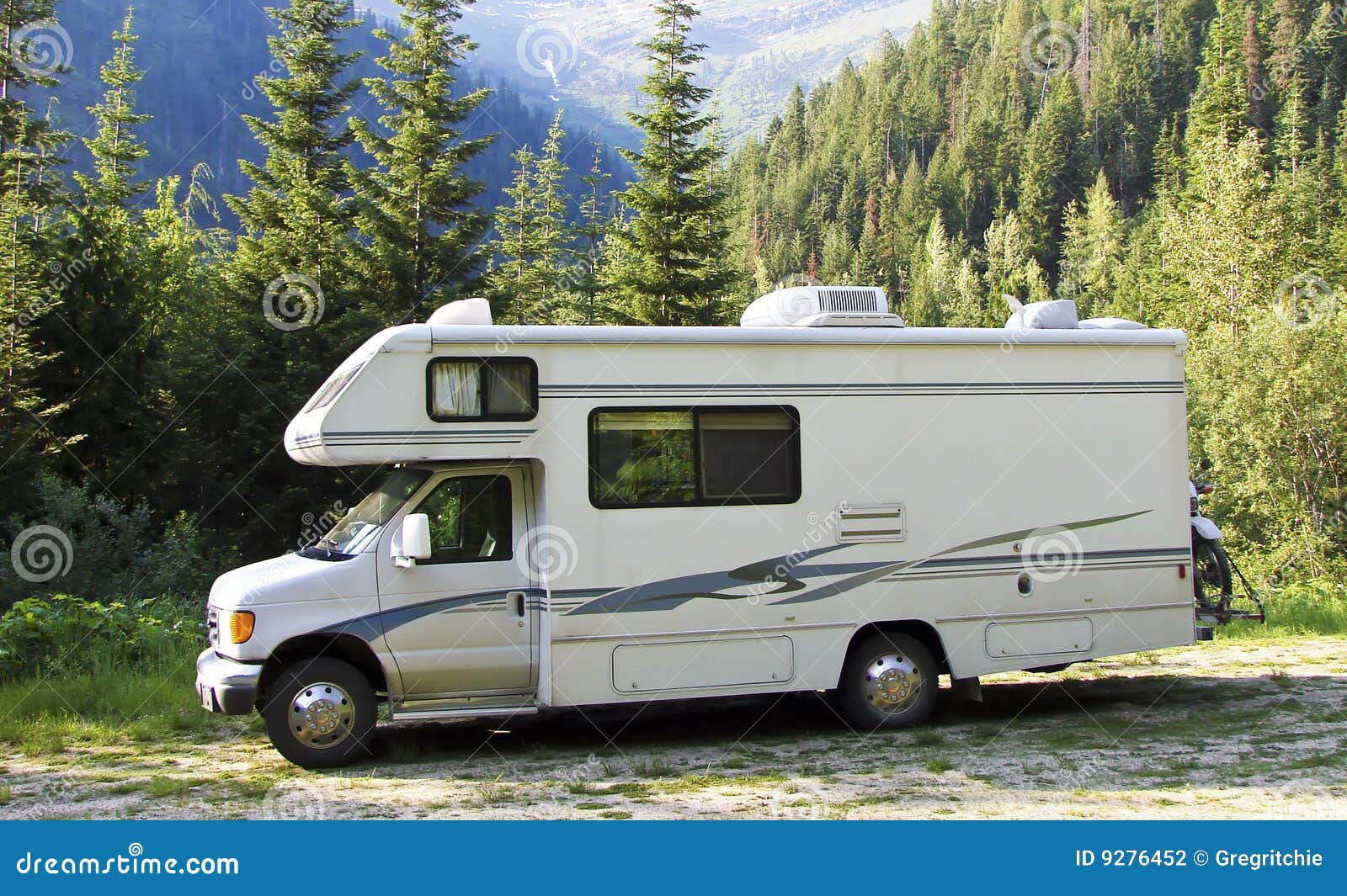 RV in the mountains stock photo. Image of secluded, travel - 9276452