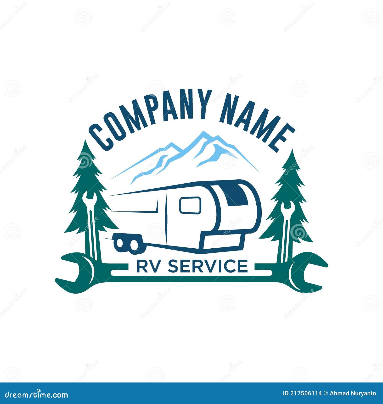 Rv service logo template stock illustration. Illustration of ...