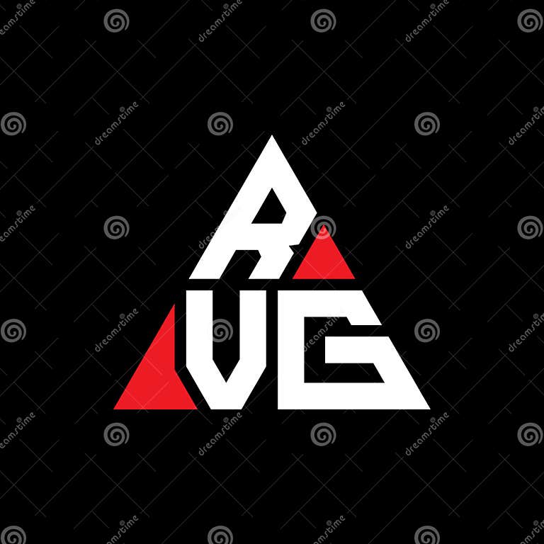 RVG Triangle Letter Logo Design with Triangle Shape. RVG Triangle Logo ...