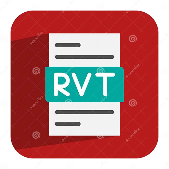 Rvt Document Flat Icon. Simple yet Effective File Icon for Digital ...