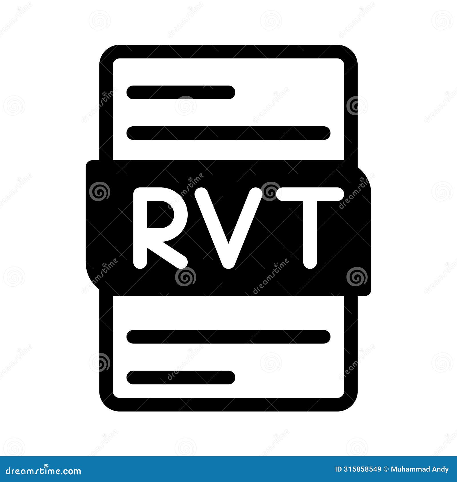 Rvt File Type Icon. Files Document Graphic Design. with Outline Style ...