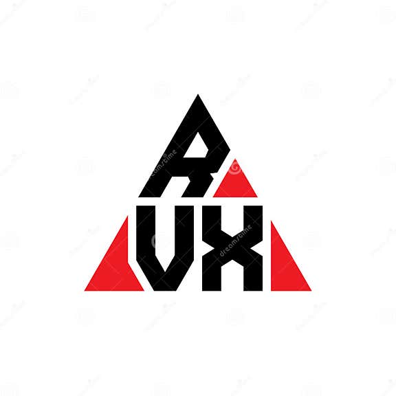 RVX Triangle Letter Logo Design with Triangle Shape. RVX Triangle Logo ...