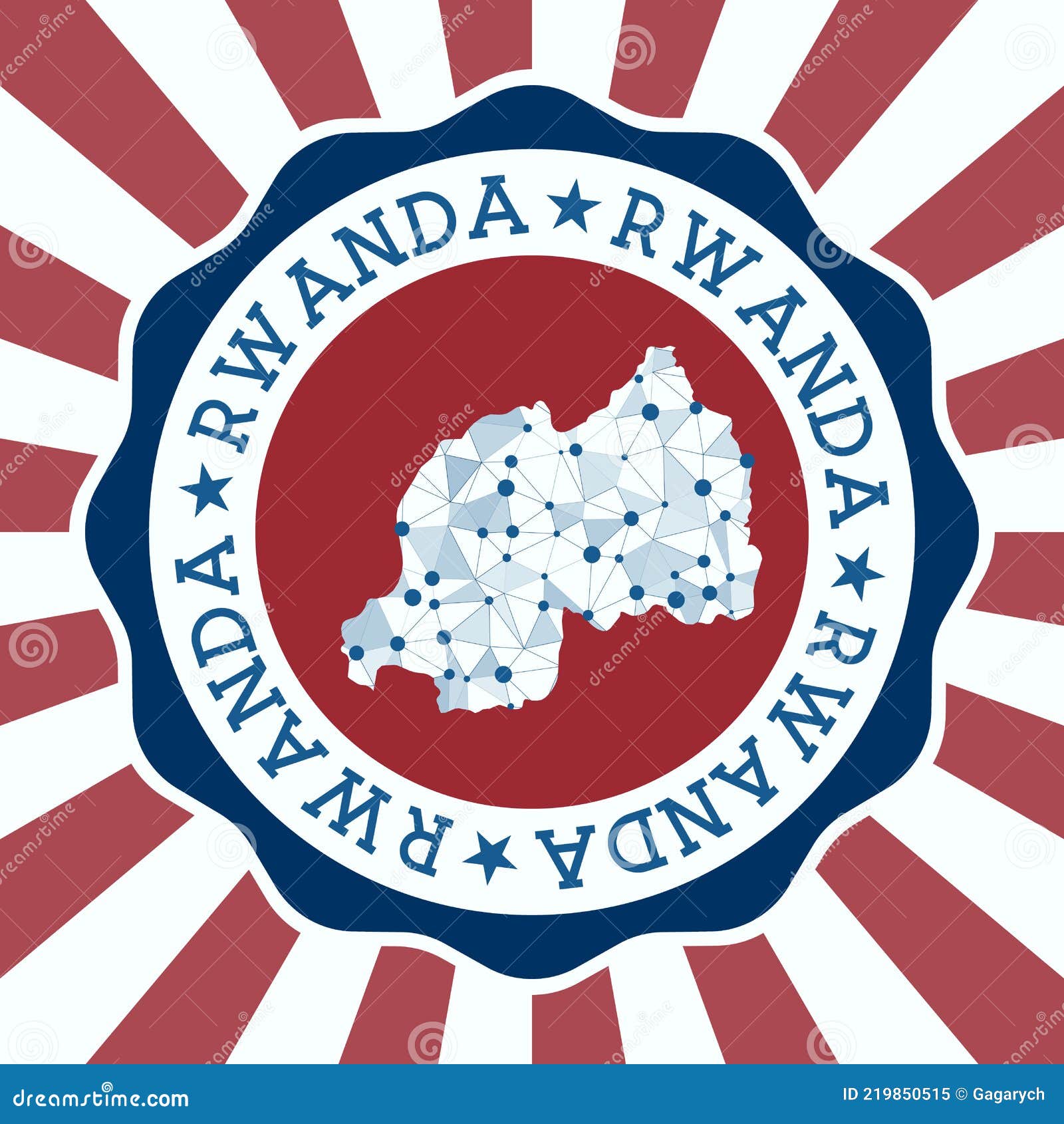 Rwanda Badge. stock vector. Illustration of holiday - 219850515