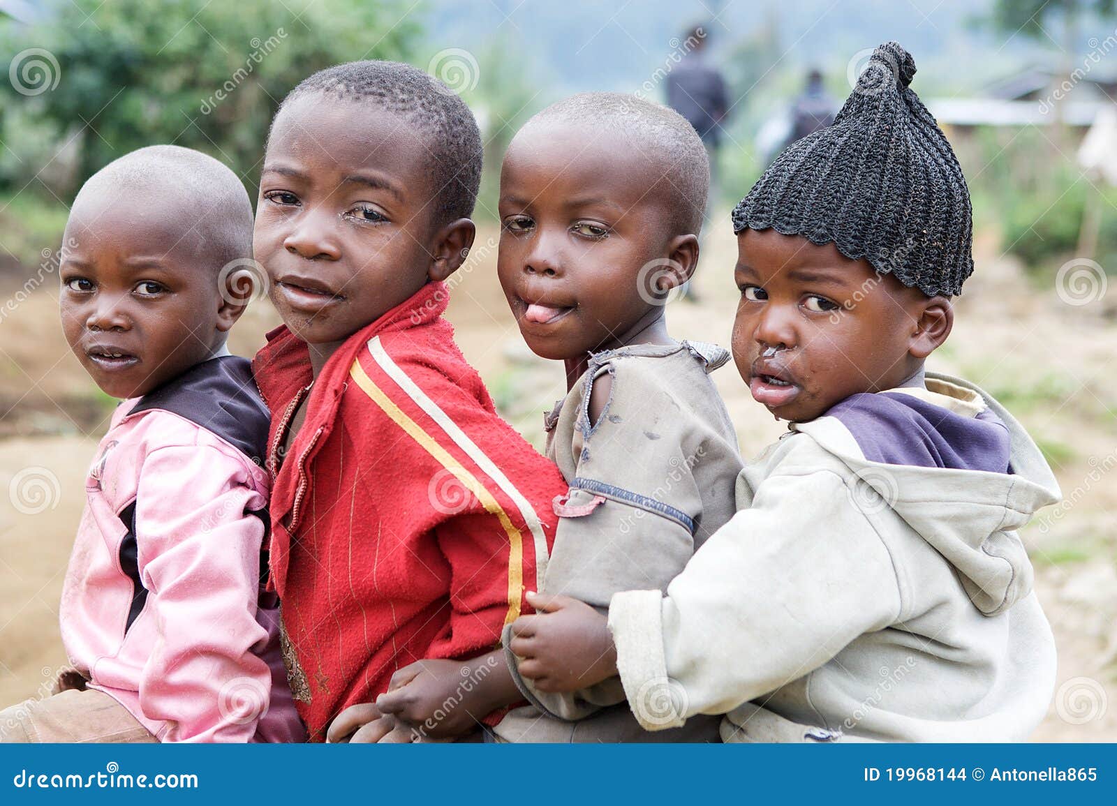 Rwanda children editorial stock image. Image of belongings - 19968144