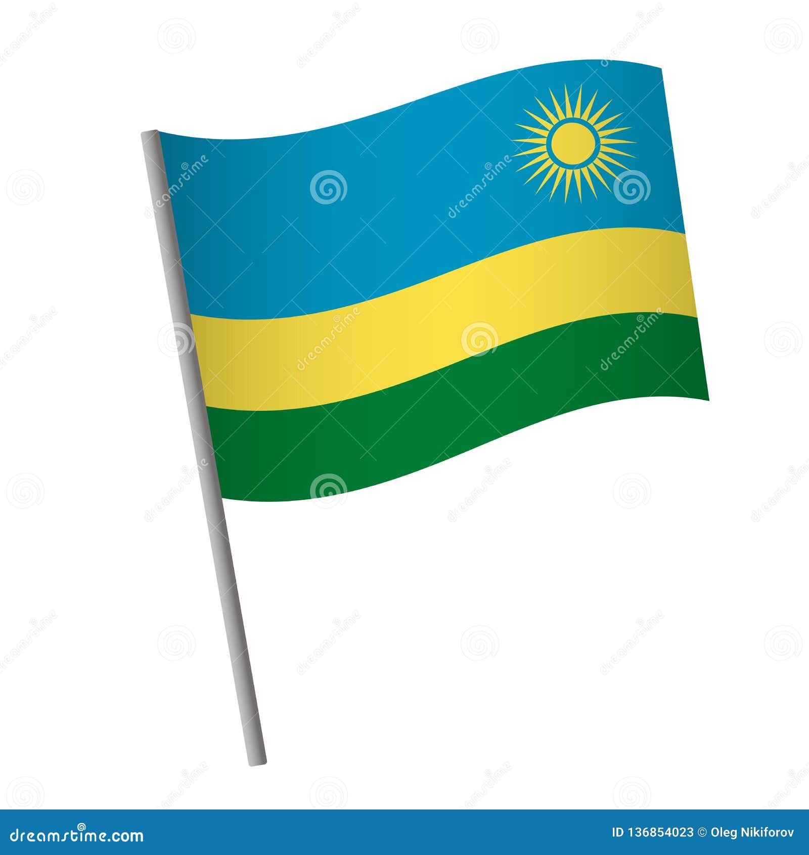 Rwanda flag icon stock illustration. Illustration of country - 136854023