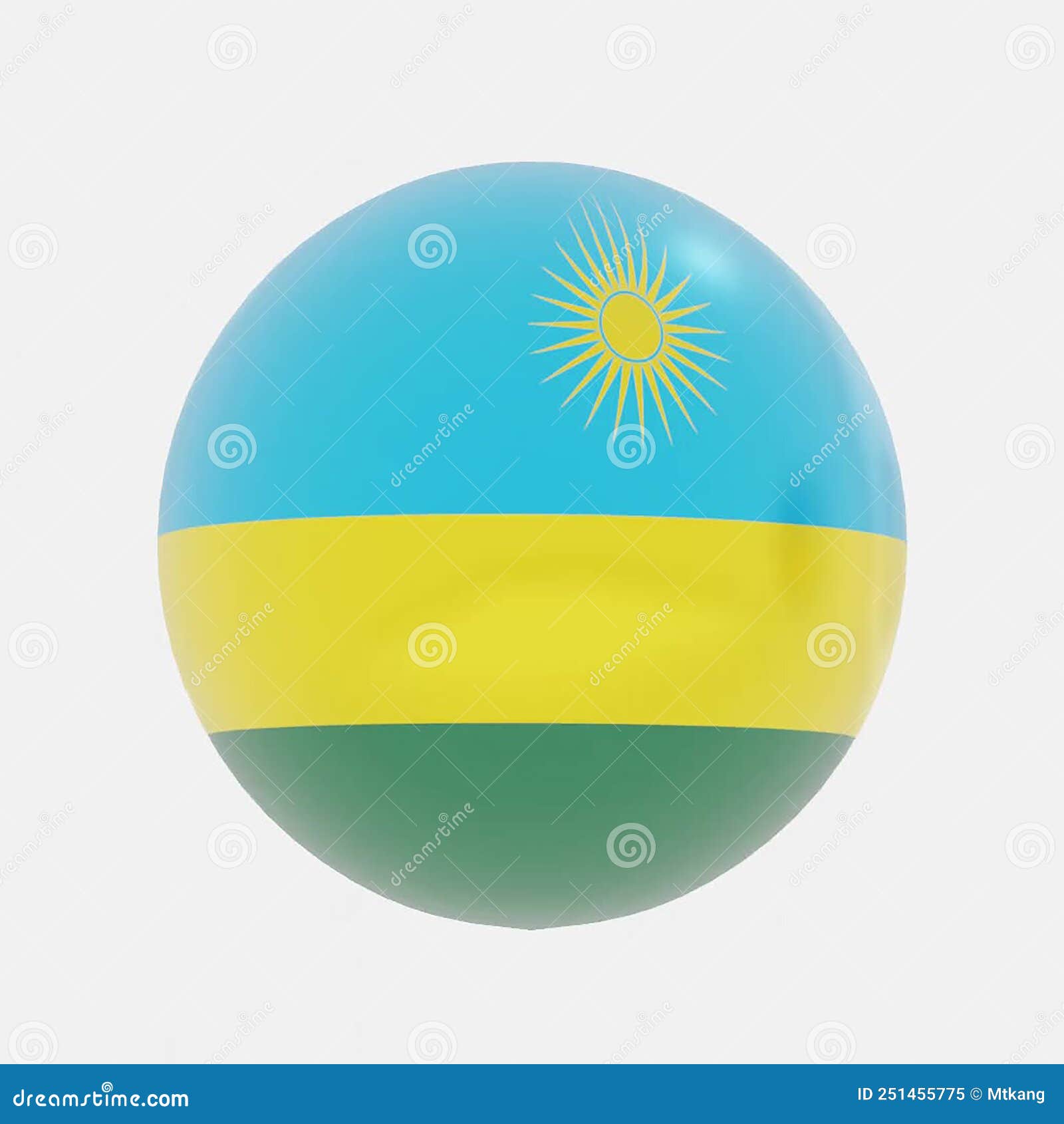 Rwanda Flag Icon or Symbols Stock Illustration - Illustration of ...