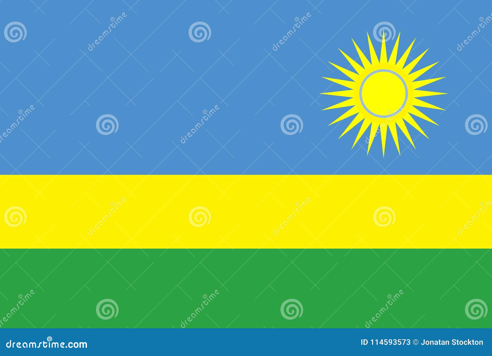 Rwanda flagga stock illustrationer. Illustration av flagga - 114593573