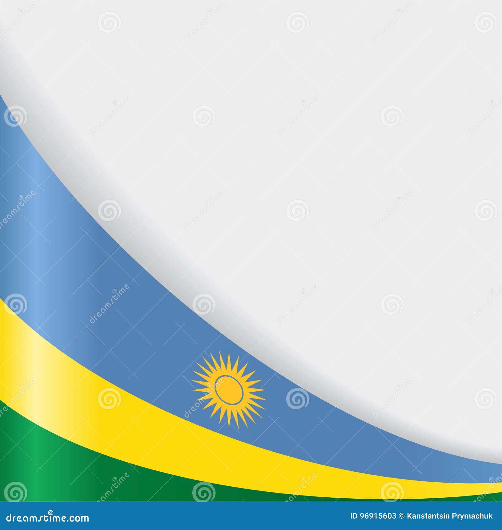 Rwandan Flag Background. Vector Illustration. Stock Vector ...