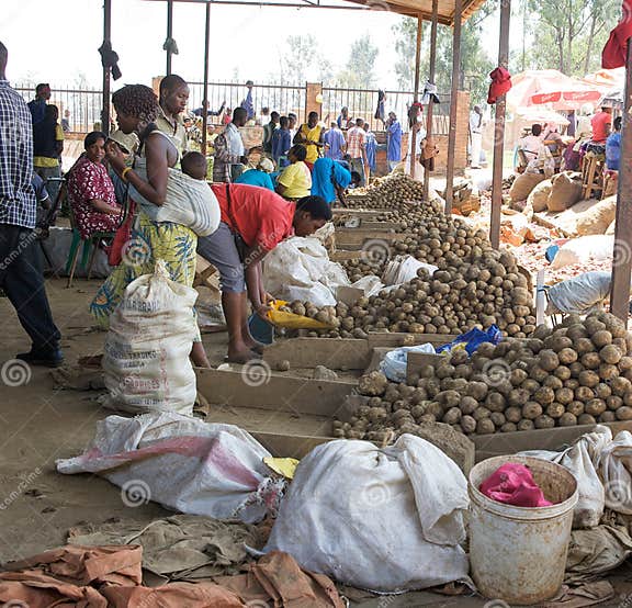 Rwandan market editorial image. Image of rwanda, food - 19114820
