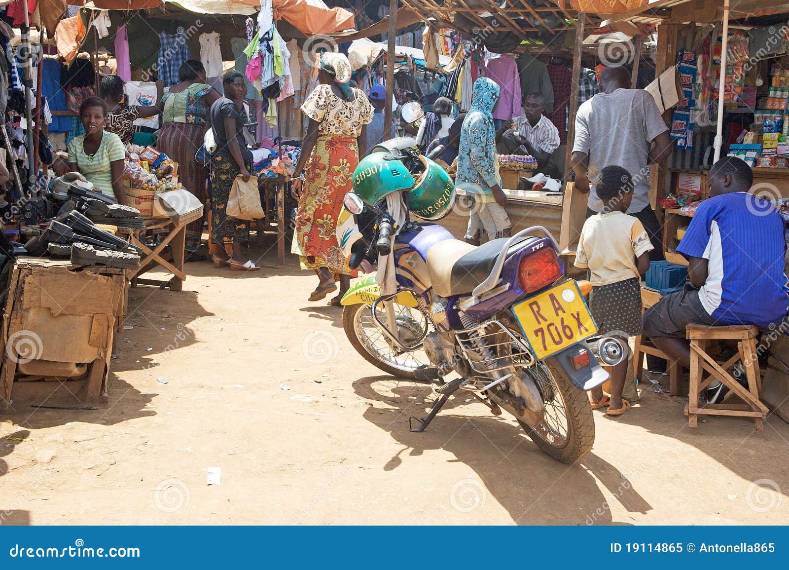 Rwandan Farmers Men Delivering Crops From The Fields On The Bikes ...