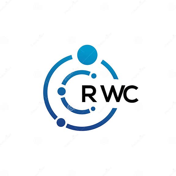 RWC Letter Technology Logo Design on White Background. RWC Creative ...