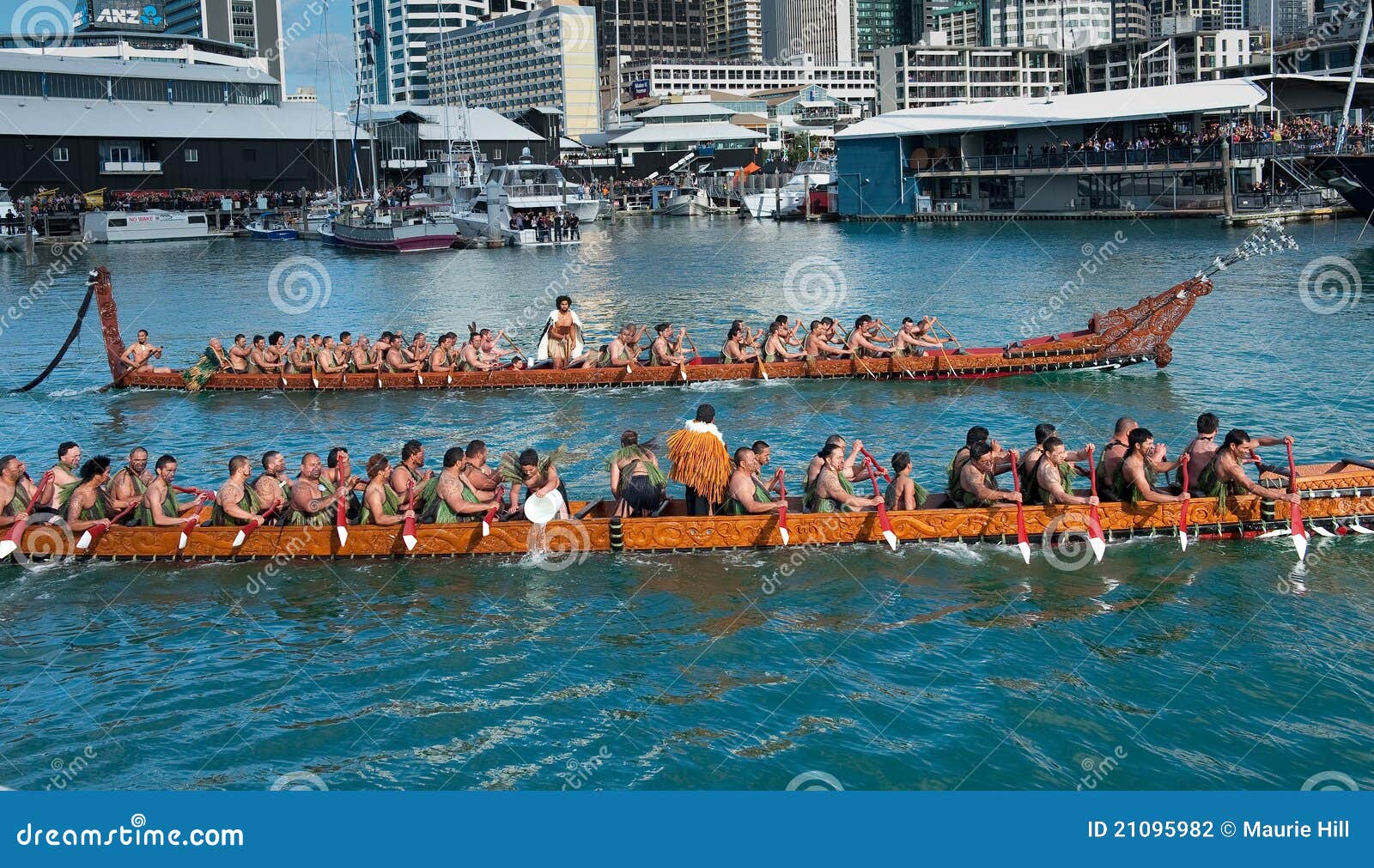 Maori Waka Heritage Sailing In Auckland, New Zealand Editorial Image ...