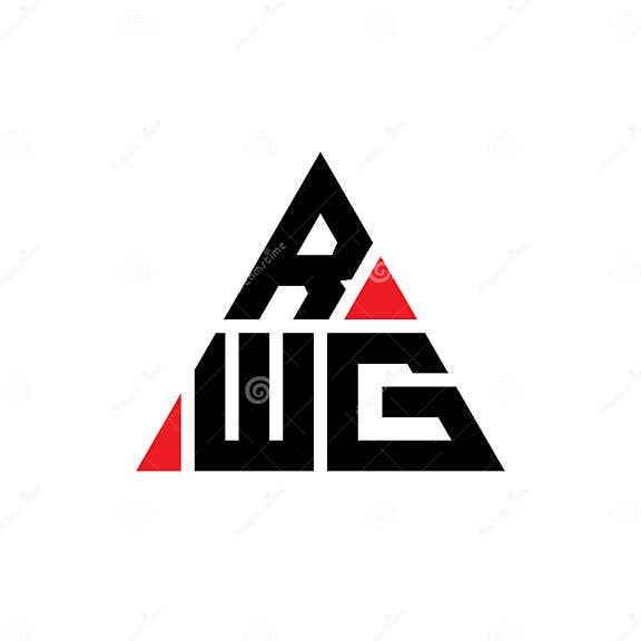 RWG Triangle Letter Logo Design with Triangle Shape. RWG Triangle Logo ...