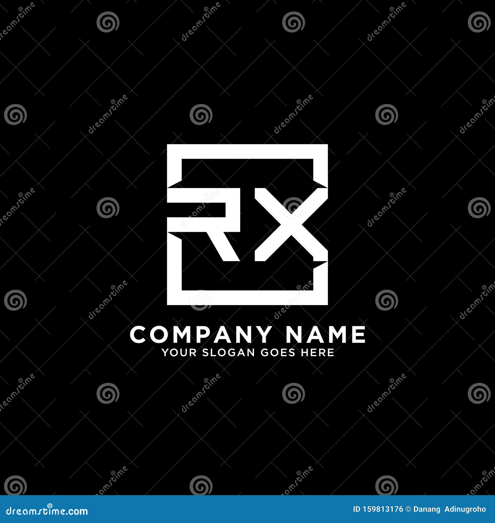 RX Initial Logo Inspirations, Square Logo Template, Clean and Clever ...
