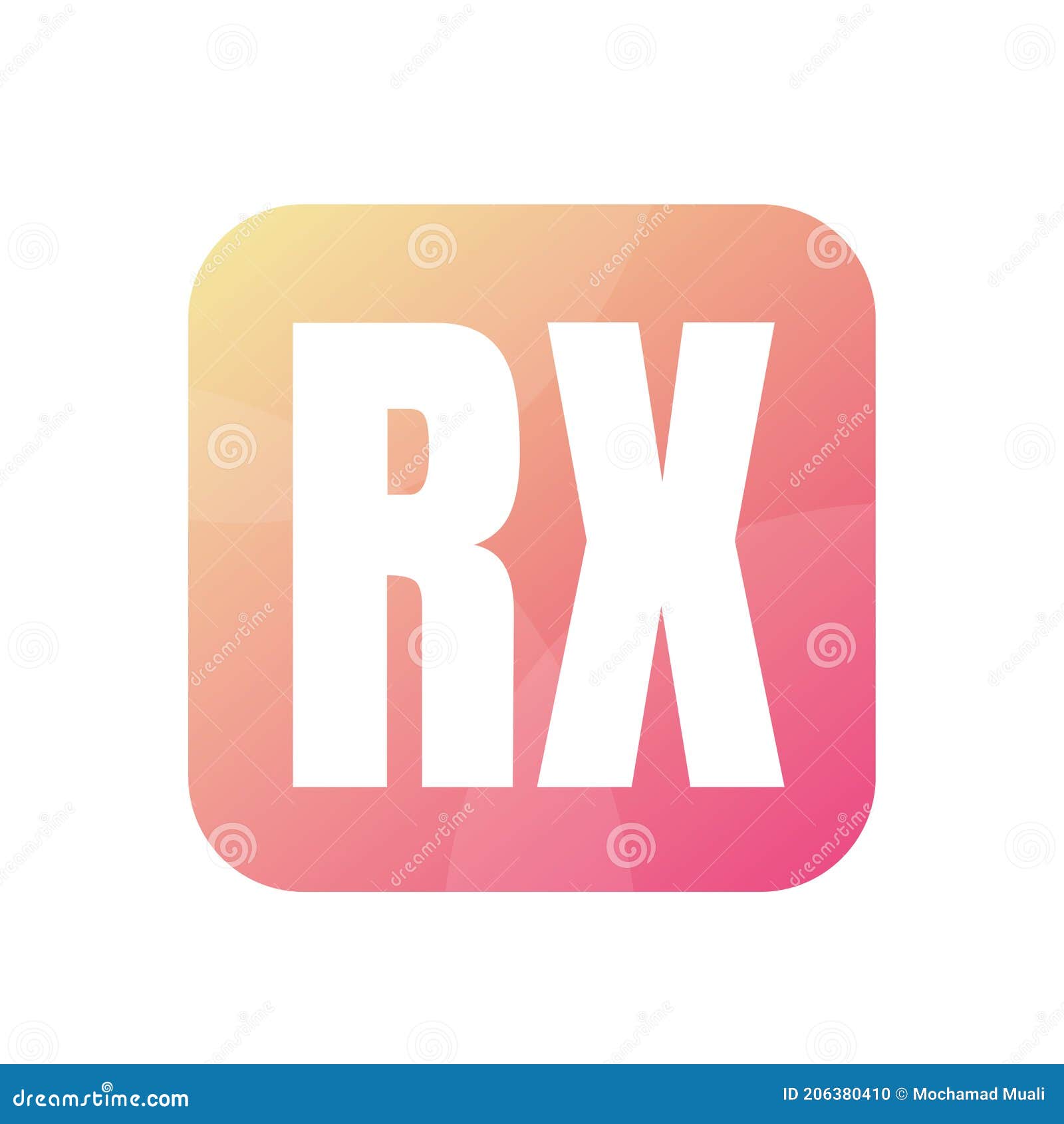 RX Letter Logo Design with Simple Style Stock Vector - Illustration of ...