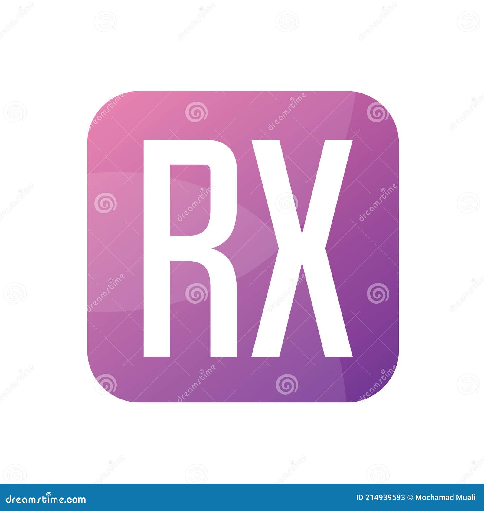 RX Letter Logo Design with Simple Style Stock Vector - Illustration of ...
