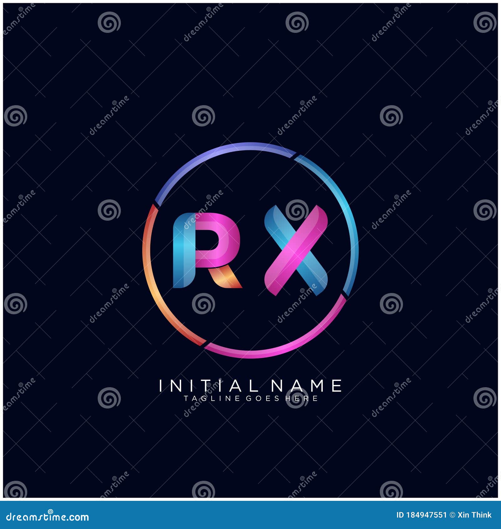 RX Letter Logo Icon Design Template Elements Stock Vector ...