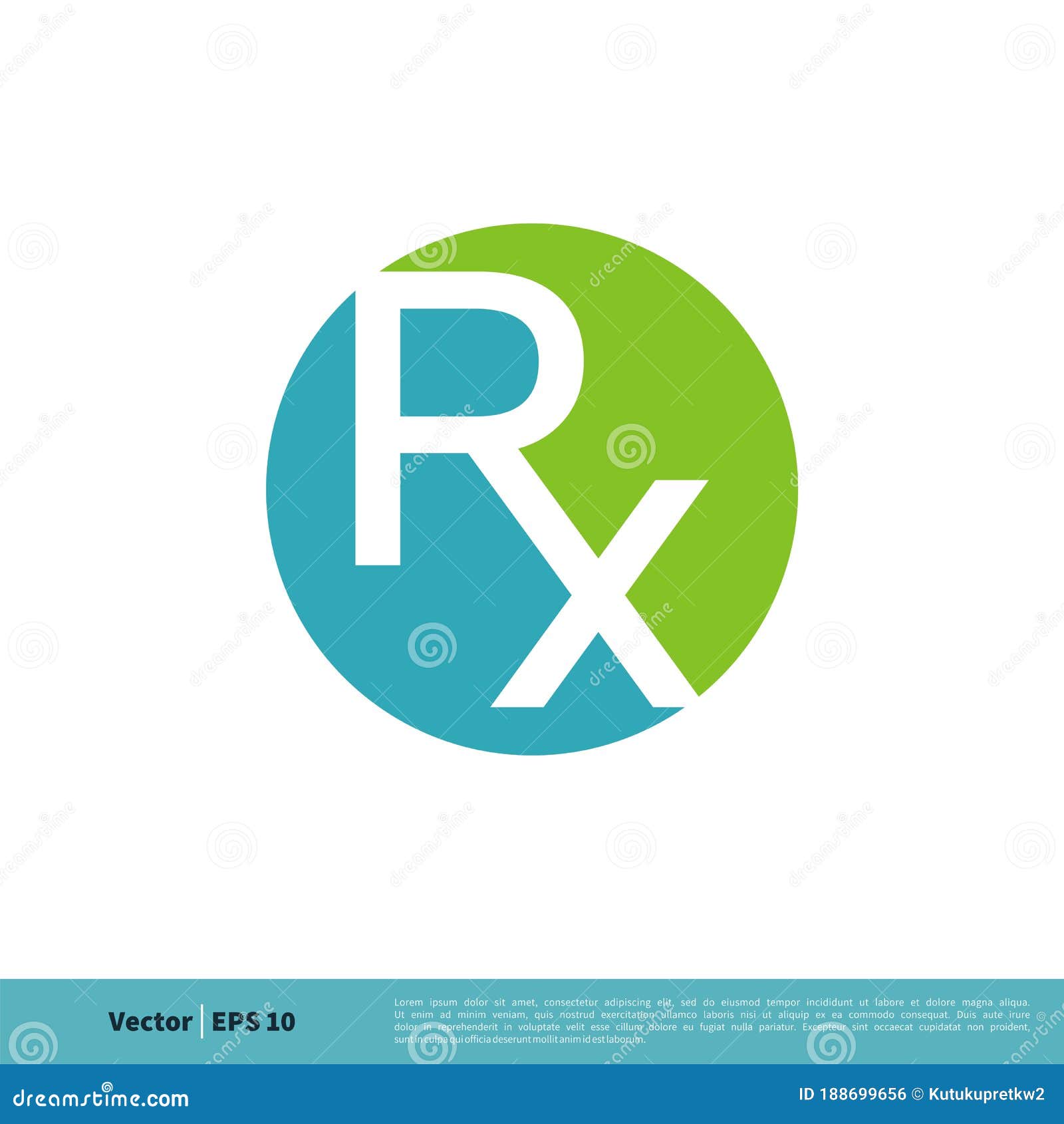 RX Letter Medical Icon Vector Logo Template Illustration Design. Vector ...