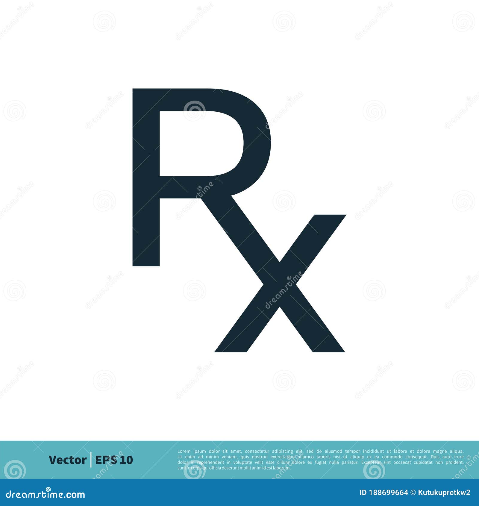 RX Letter Medical Icon Vector Logo Template Illustration Design. Vector ...