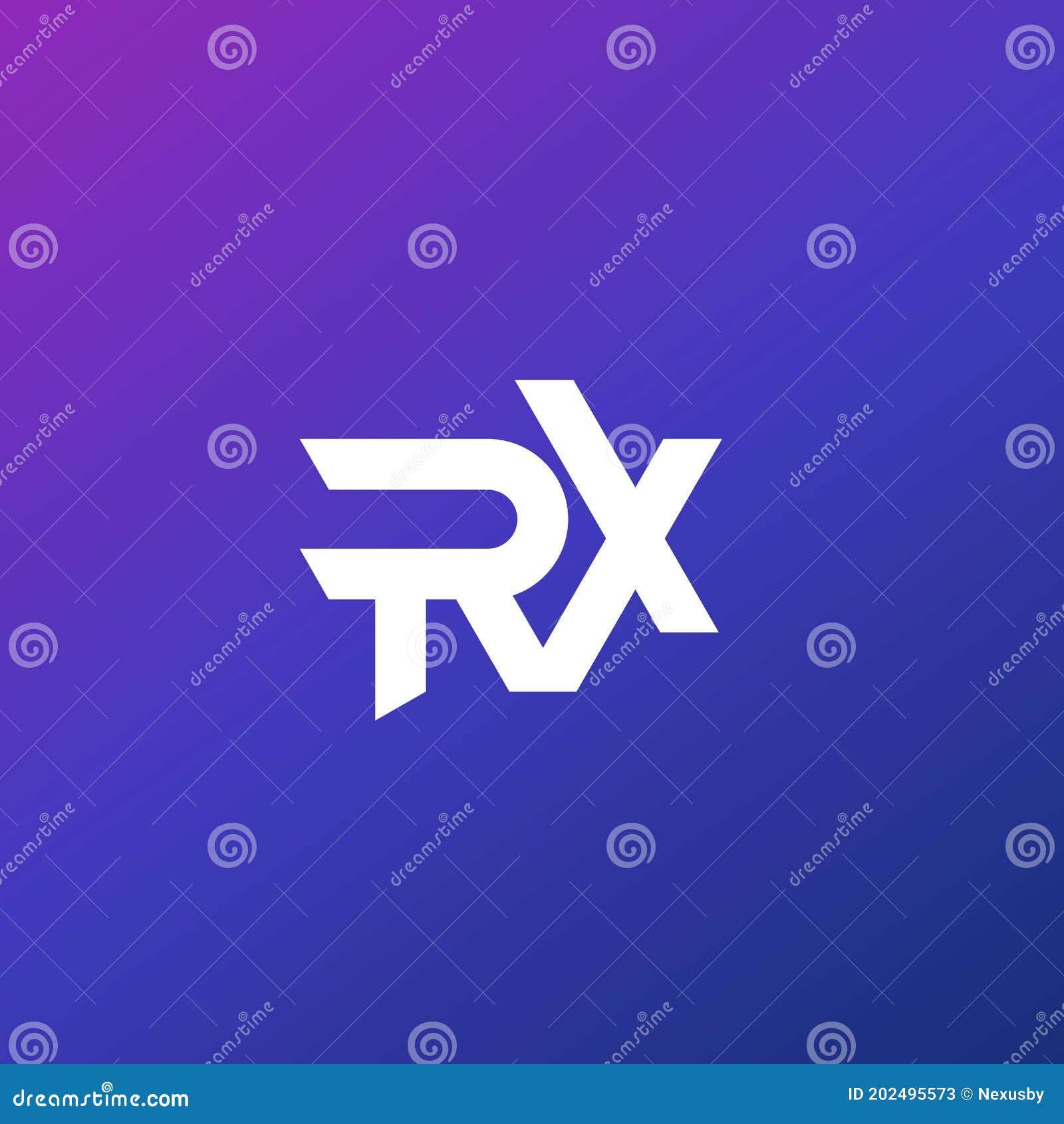 RX Letters Logo Design, Vector Stock Vector - Illustration of design ...