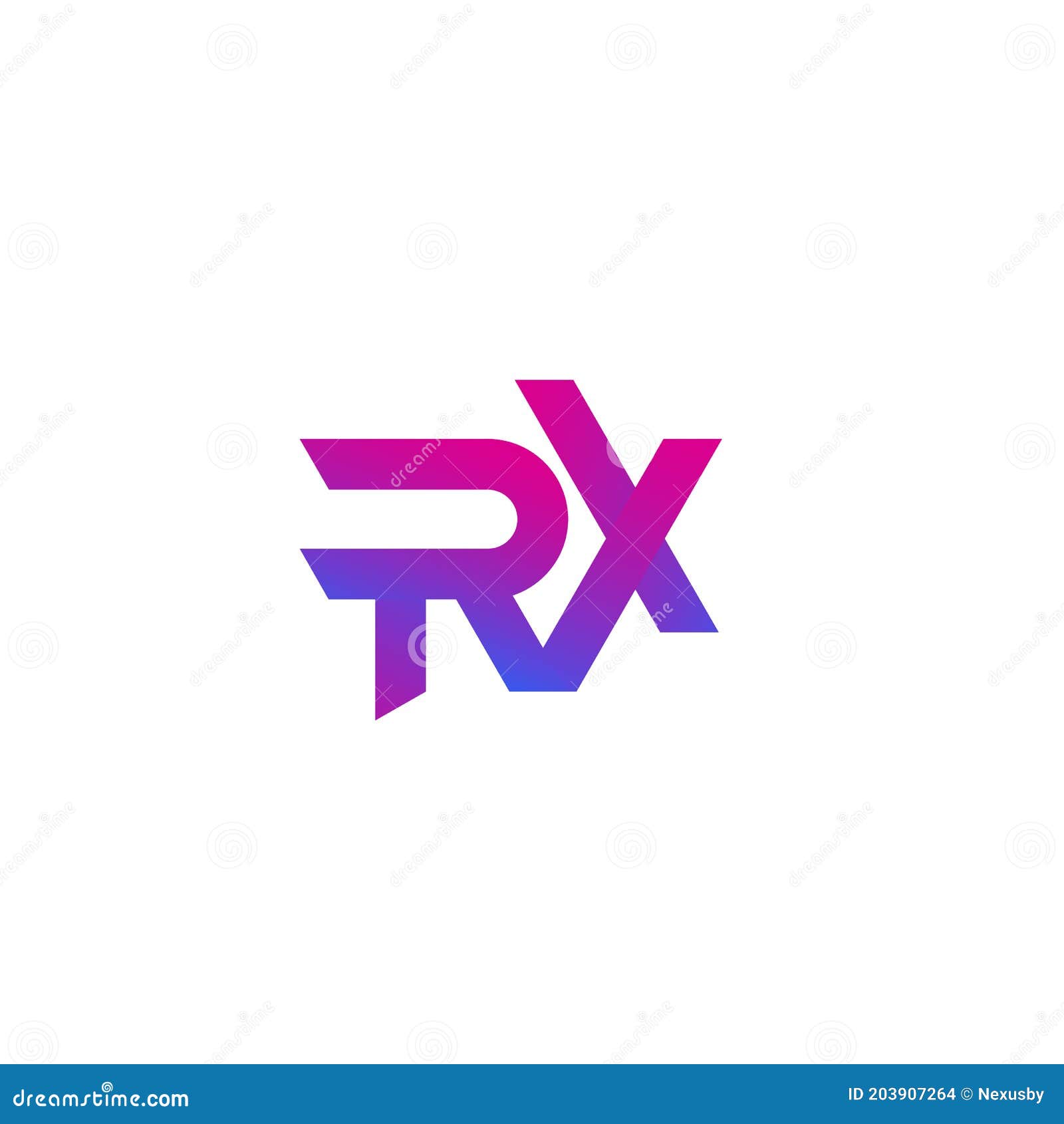 RX Letters, Vector Logo Design Stock Vector - Illustration of logotype ...