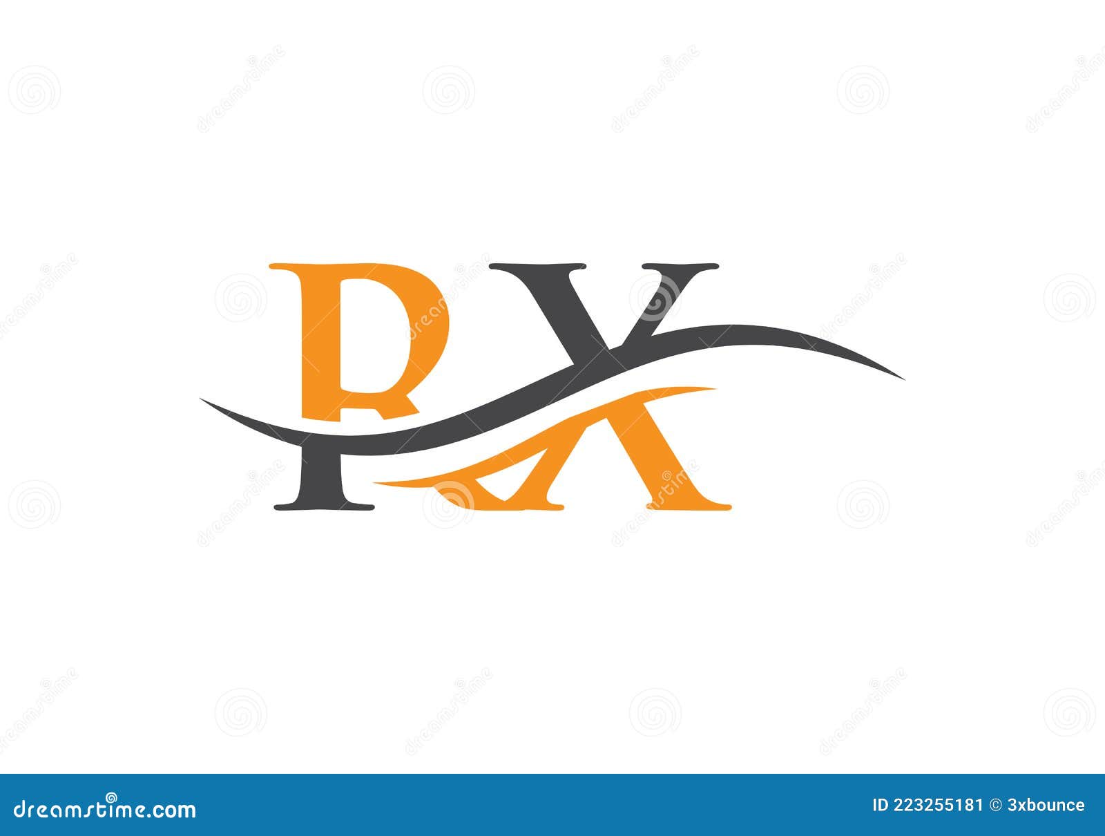 RX Logo. Monogram Letter RX Logo Design Vector Stock Vector ...