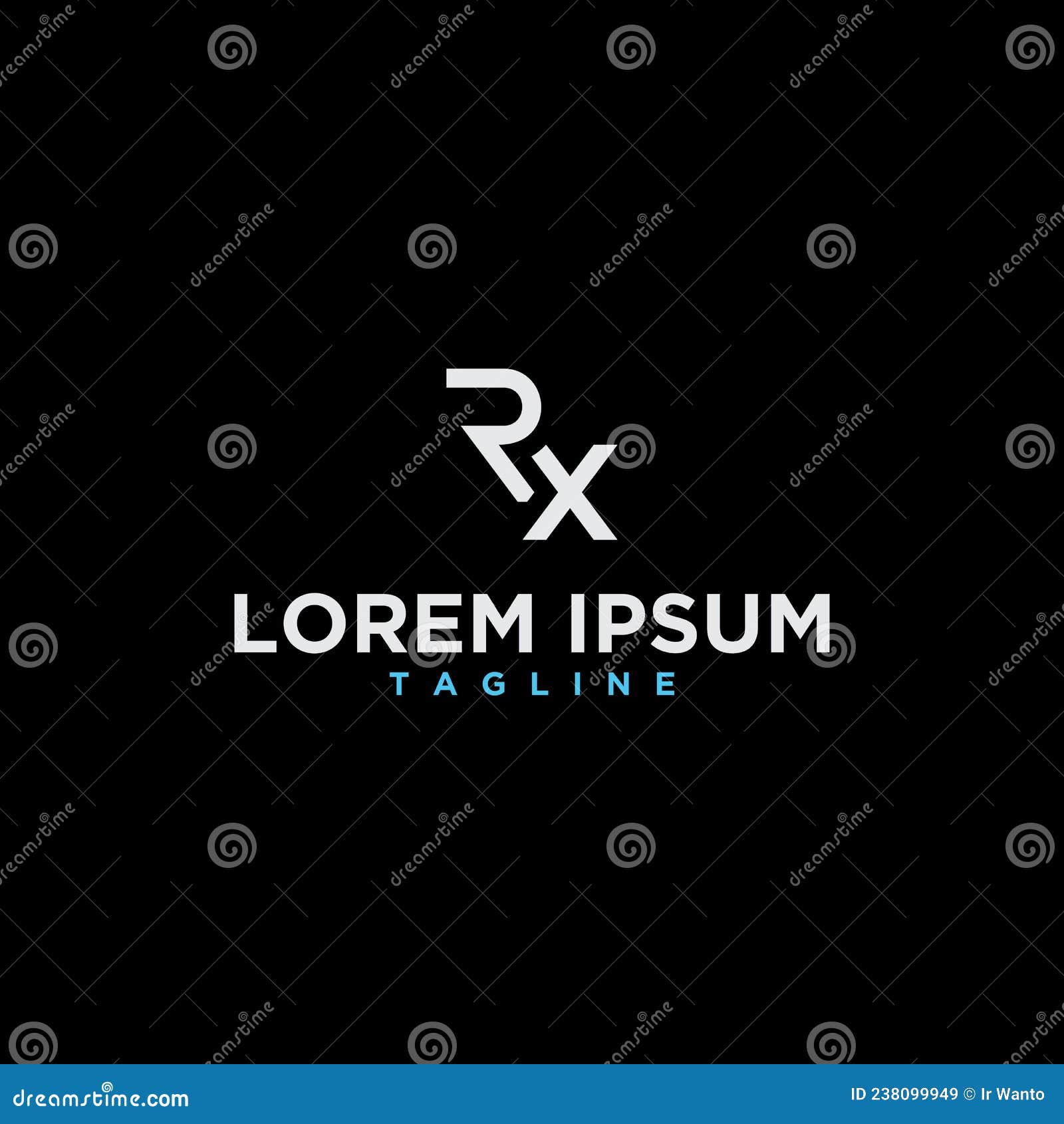 Rx Monogram Logo Design Inspiration Stock Vector - Illustration of ...
