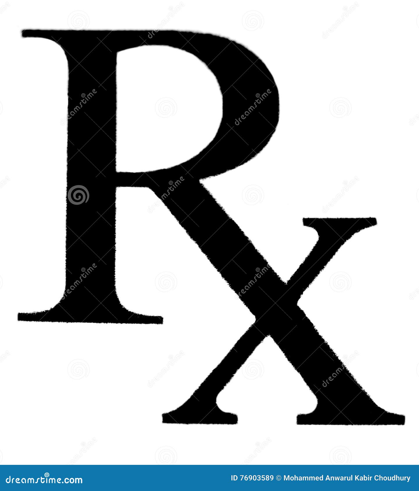 RX Written in a White Papper Stock Illustration - Illustration of ...